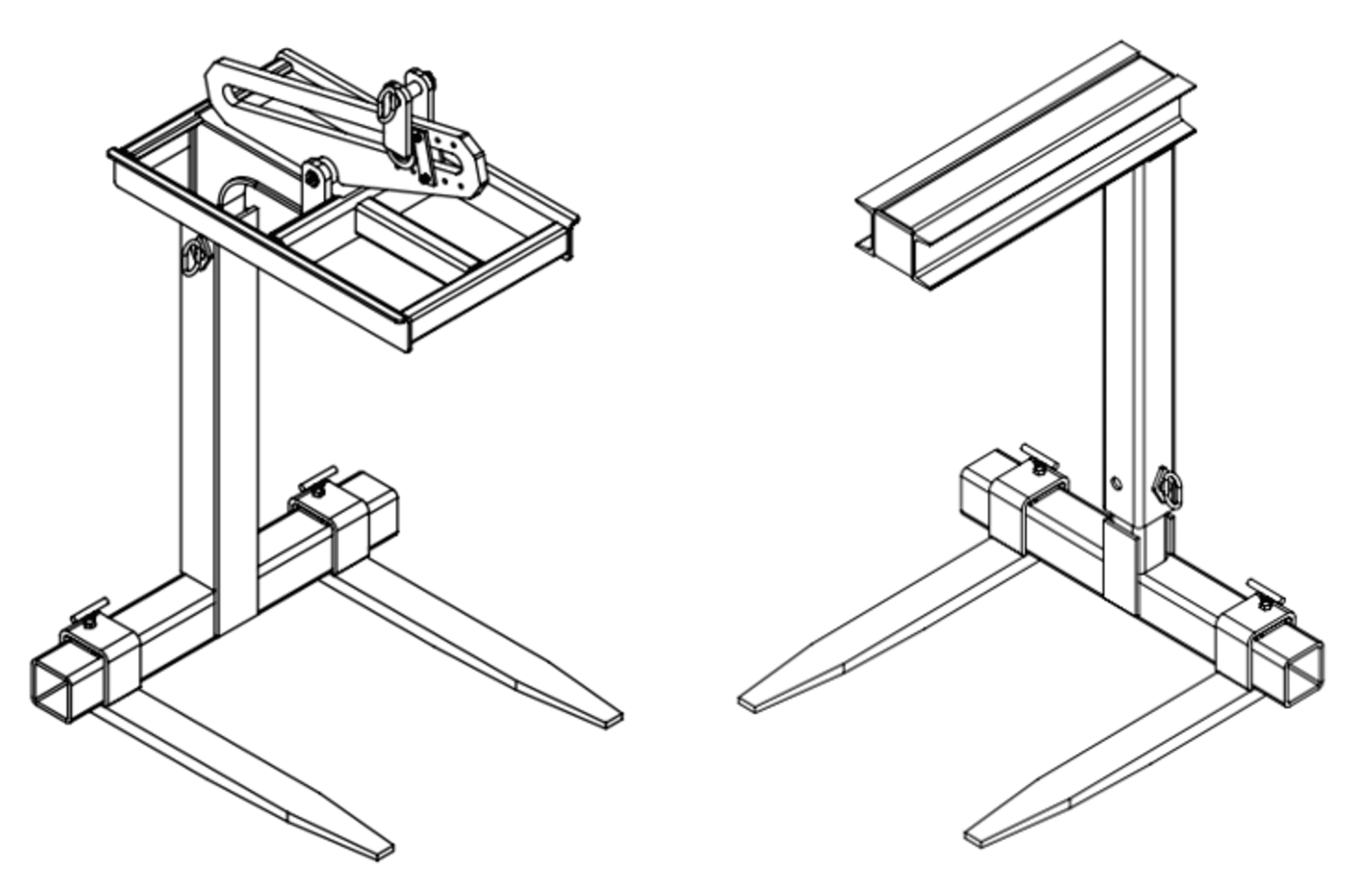Pallethaken voor knijper- en grijperbak - JKB Handling